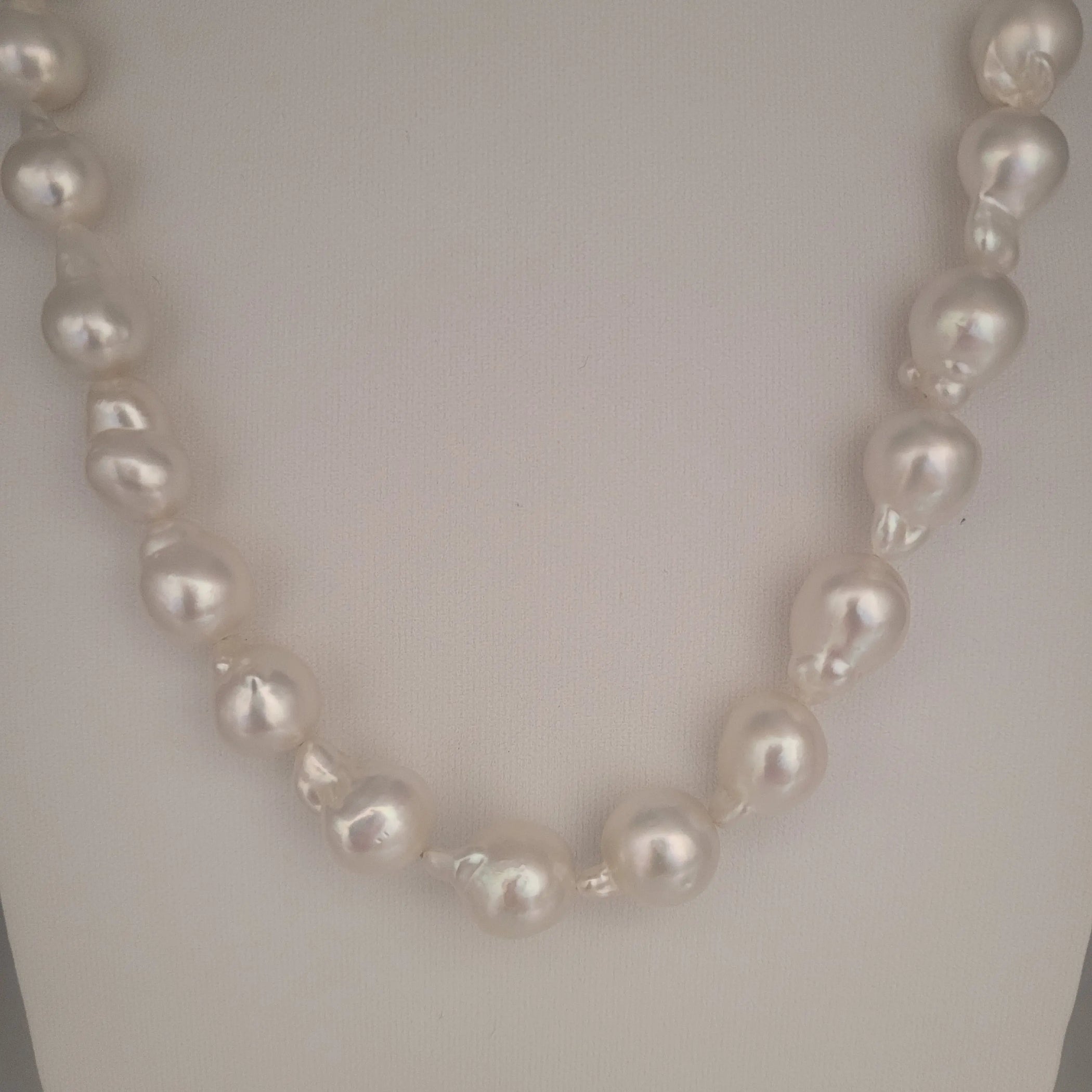 South Sea Pearl Necklace 10-12mm Baroque 18K Gold – The South Sea Pearl